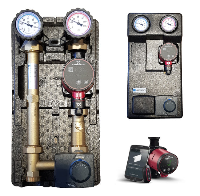 Pumpengruppe Afriso mit Grundfos Alpha 2 GO 25-40 für Hydraulischen Ab ...